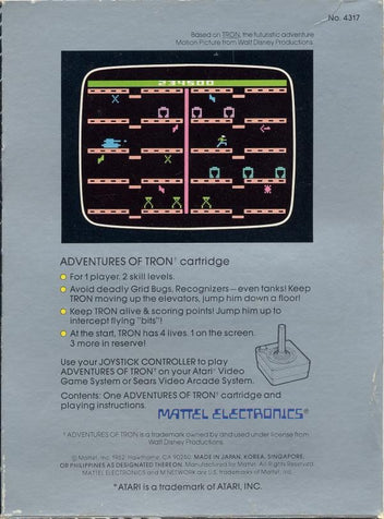 Adventures of Tron - Atari 2600 [Pre-Owned] | J&L Game