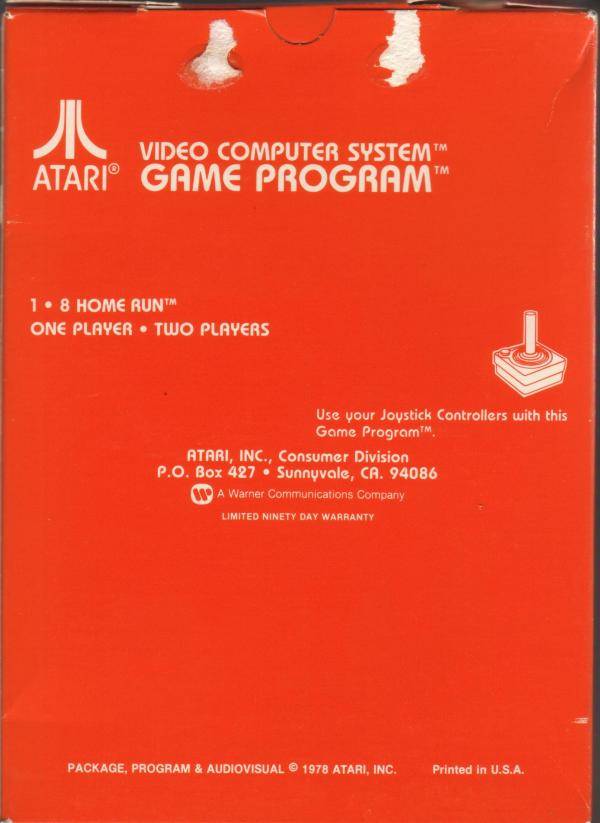 Home Run - Atari 2600 [Pre-Owned] | J&L Game
