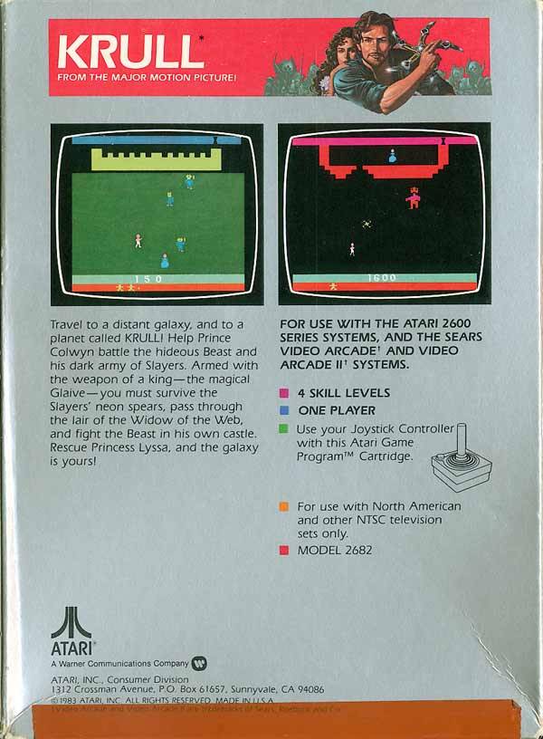 Krull - Atari 2600 [Pre-Owned] | J&L Game