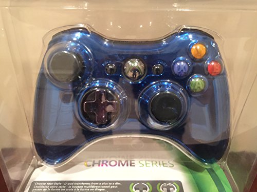 Microsoft Xbox 360 Chrome Series Wireless Controller (Blue) - Xbox 360 ...