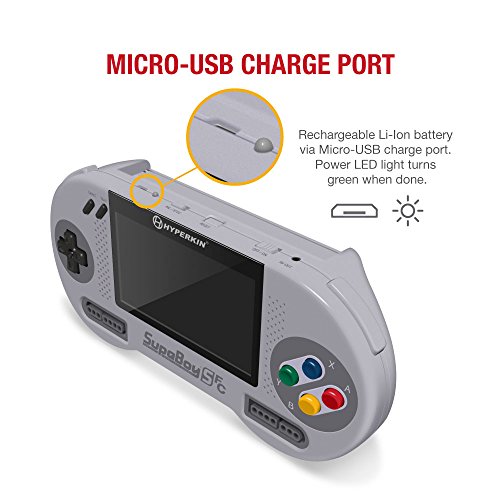 Hyperkin SupaBoy SFC Portable Pocket Console - (SNES) Super Nintendo ...