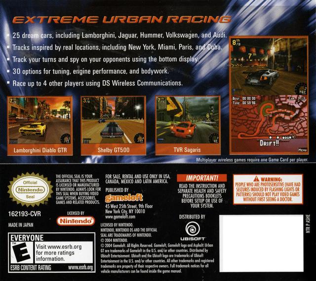Asphalt: Urban GT - (NDS) Nintendo DS [Pre-Owned] | J&L Game