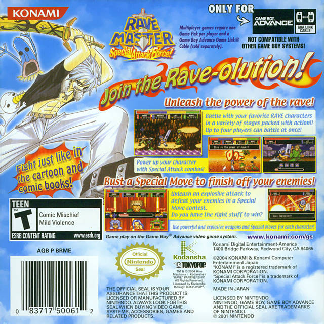 Rave Master: Special Attack Force! - (GBA) Game Boy Advance – J&L Video ...