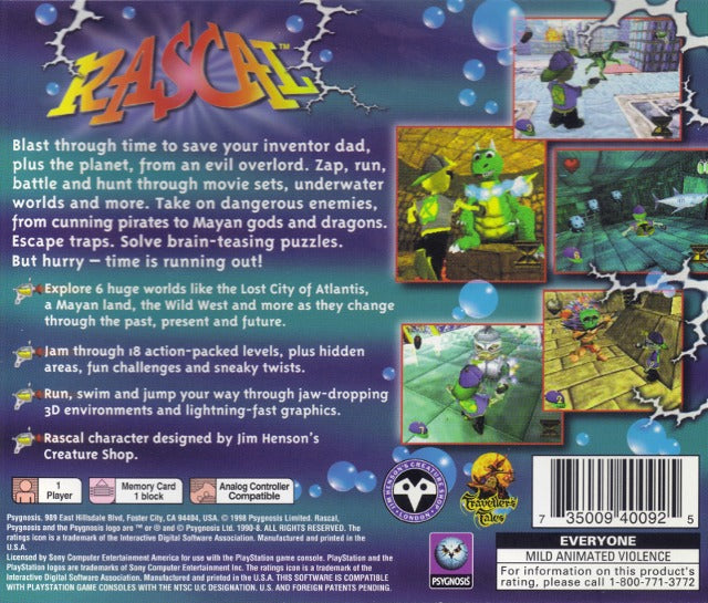 Rascal - (PS1) PlayStation 1 [Pre-Owned] | J&L Game