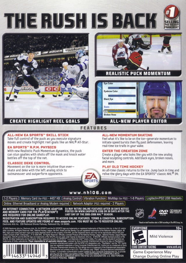 NHL 06 - (PS2) PlayStation 2 [Pre-Owned] | J&L Game