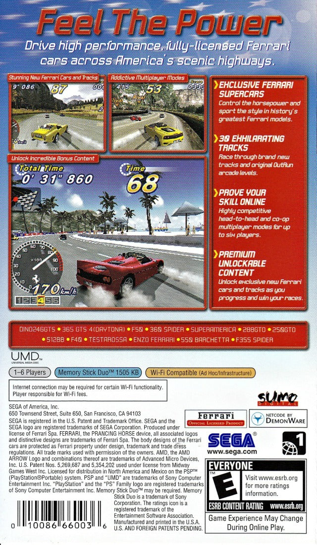OutRun 2006: Coast 2 Coast - PSP – J&L Video Games New York City