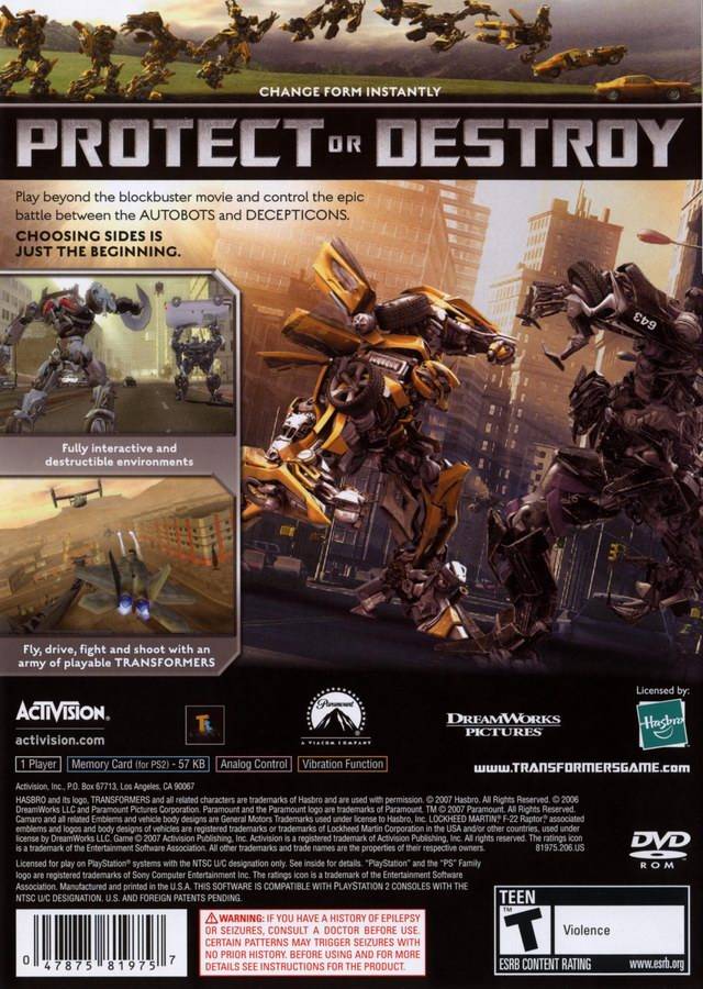 The transformers ps2 store