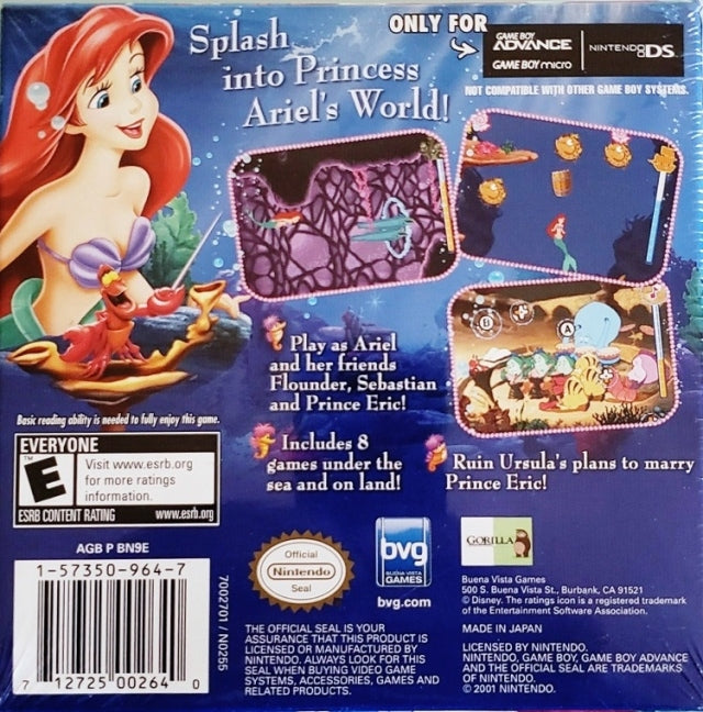 Disney's The Little Mermaid: Magic in Two Kingdoms - (GBA) Game Boy Ad ...