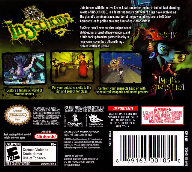 Insecticide - (NDS) Nintendo DS [Pre-Owned] | J&L Game