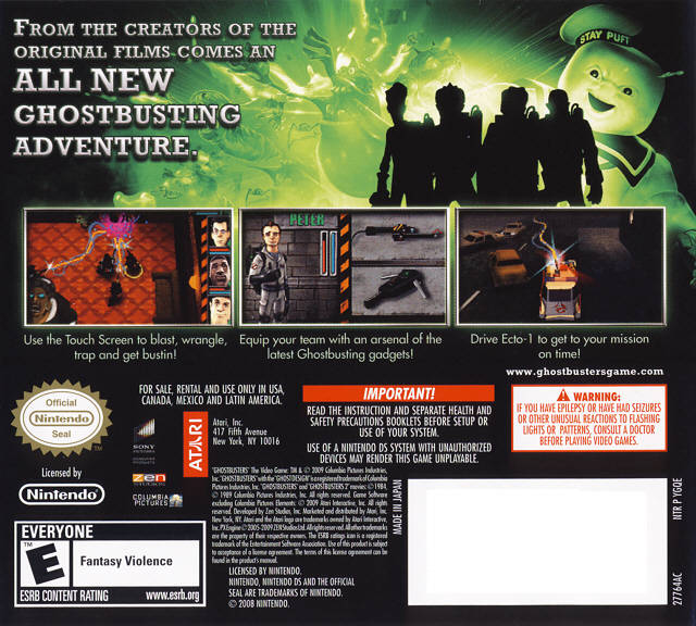 Ghostbusters The Video Game NDS Nintendo DS Pre Owned J L Game