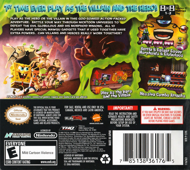 SpongeBob SquarePants featuring NickToons: Globs of Doom - (NDS) Ninte ...