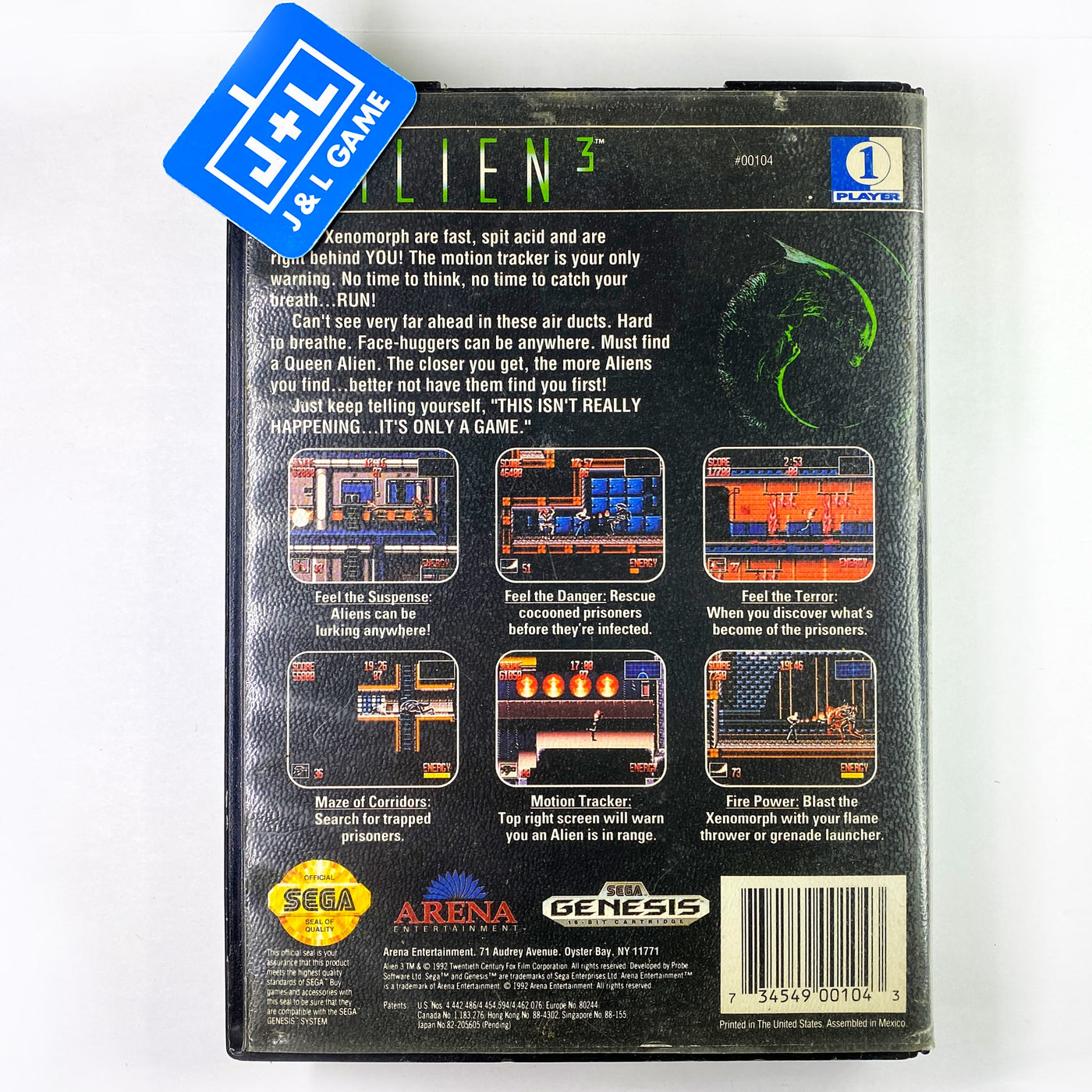 Alien 3 - SEGA Genesis [Pre-Owned] | J&L Game