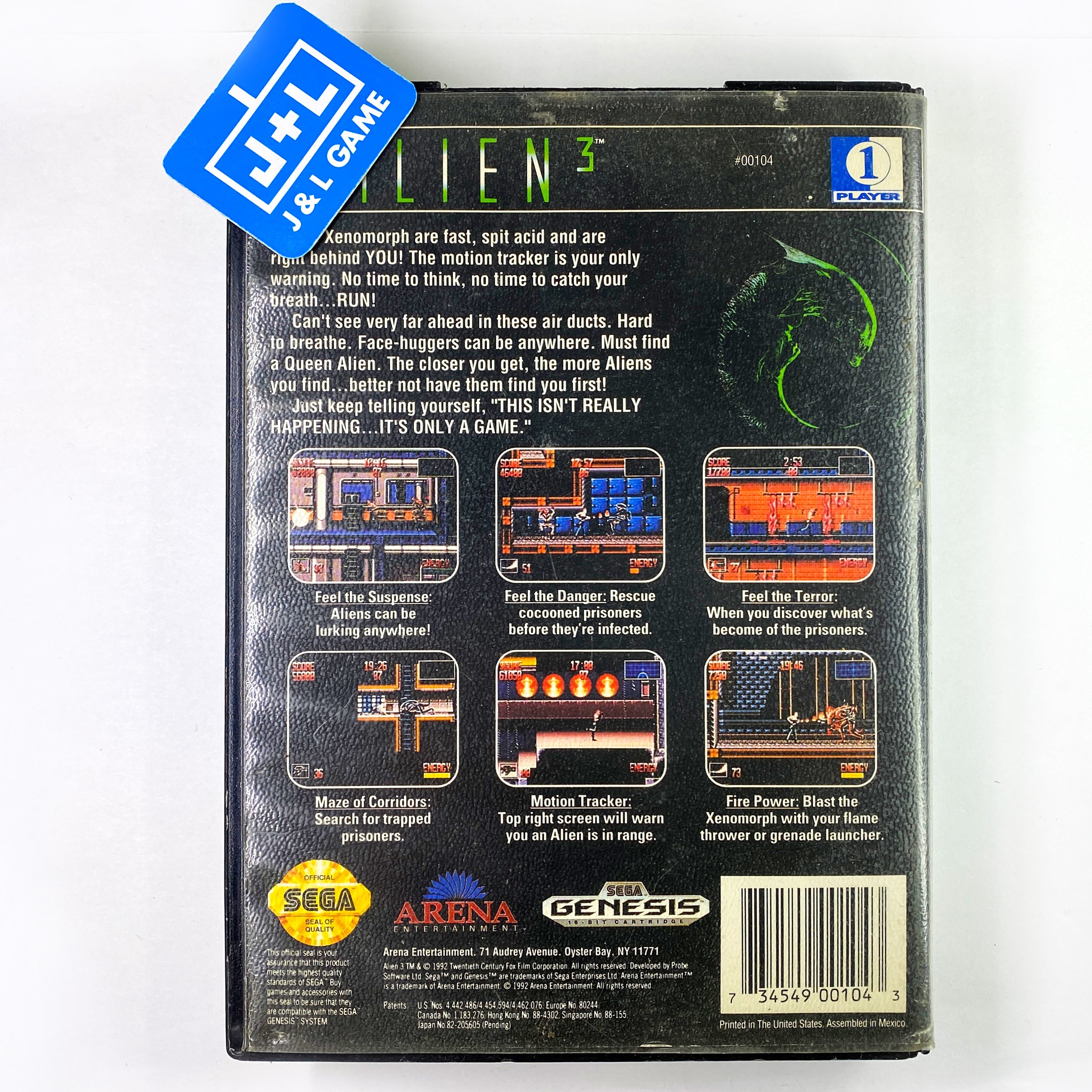 Alien 3 - SEGA Genesis [Pre-Owned] | J&L Game