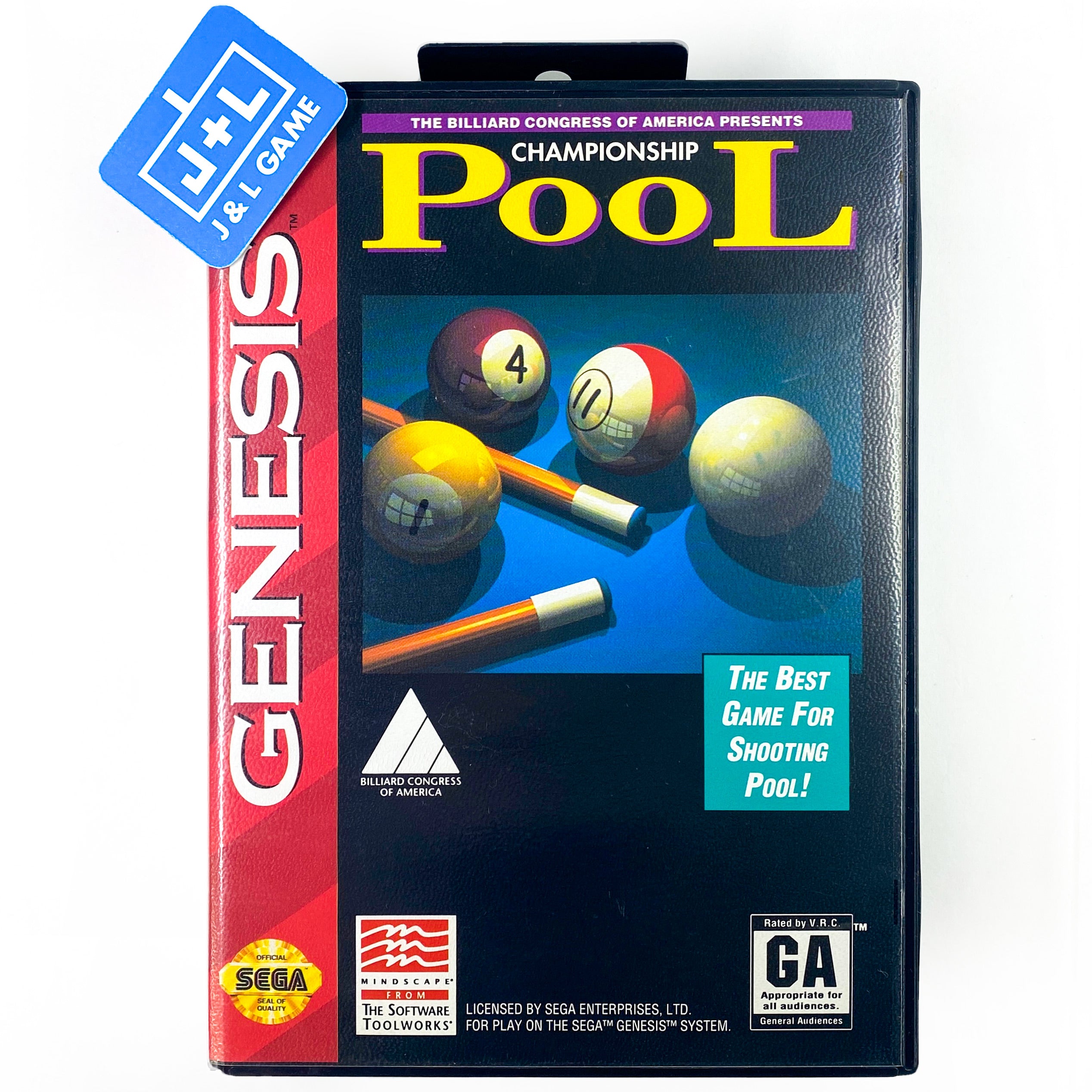 Championship Pool - SEGA Genesis [Pre-Owned] | J&L Game