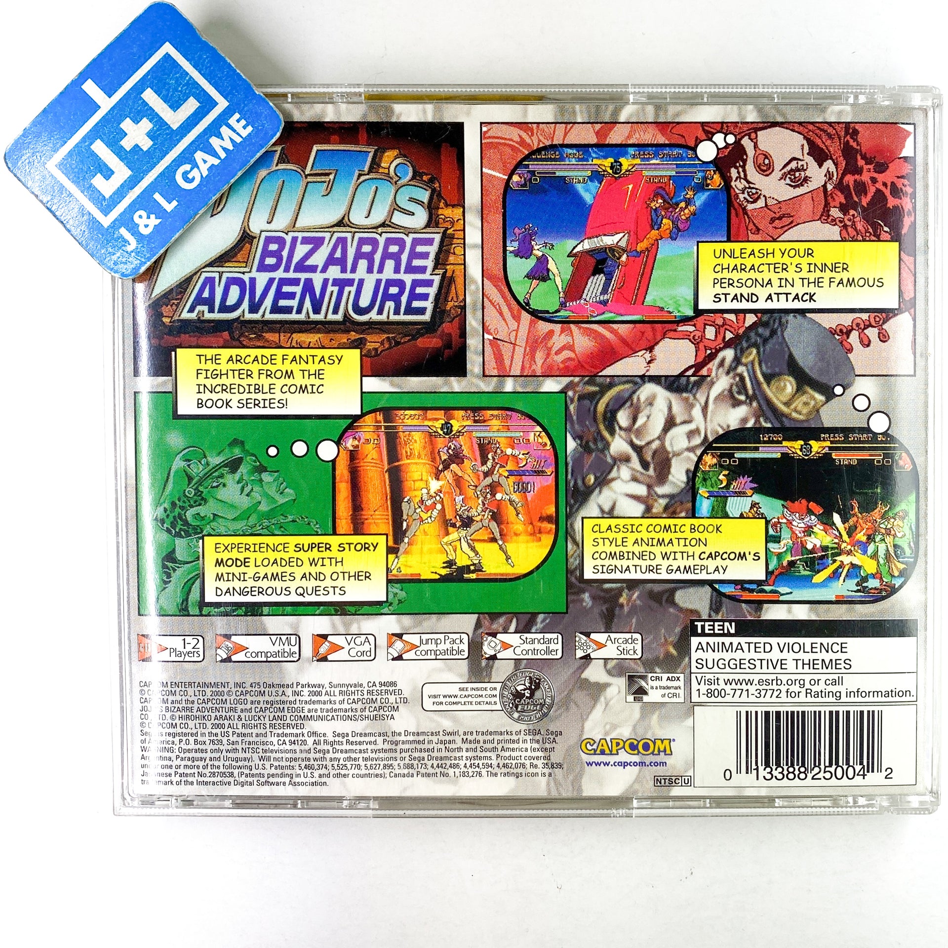 Jojo's Bizarre Adventure - (DC) SEGA Dreamcast [Pre-Owned] | J&L Game