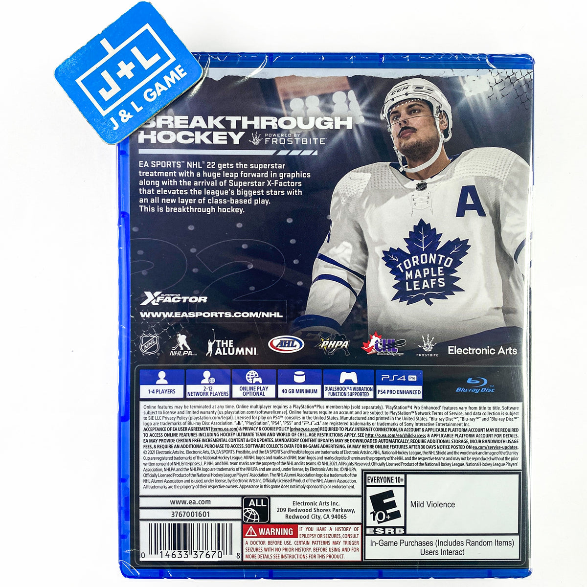 NHL 22 - (PS4) PlayStation 4 | J&L Game