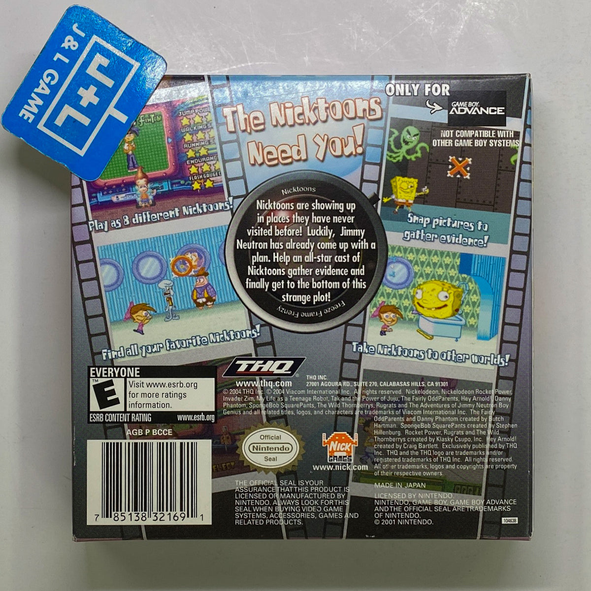 Nicktoons: Freeze Frame Frenzy - (GBA) Game Boy Advance [Pre-Owned] | J ...