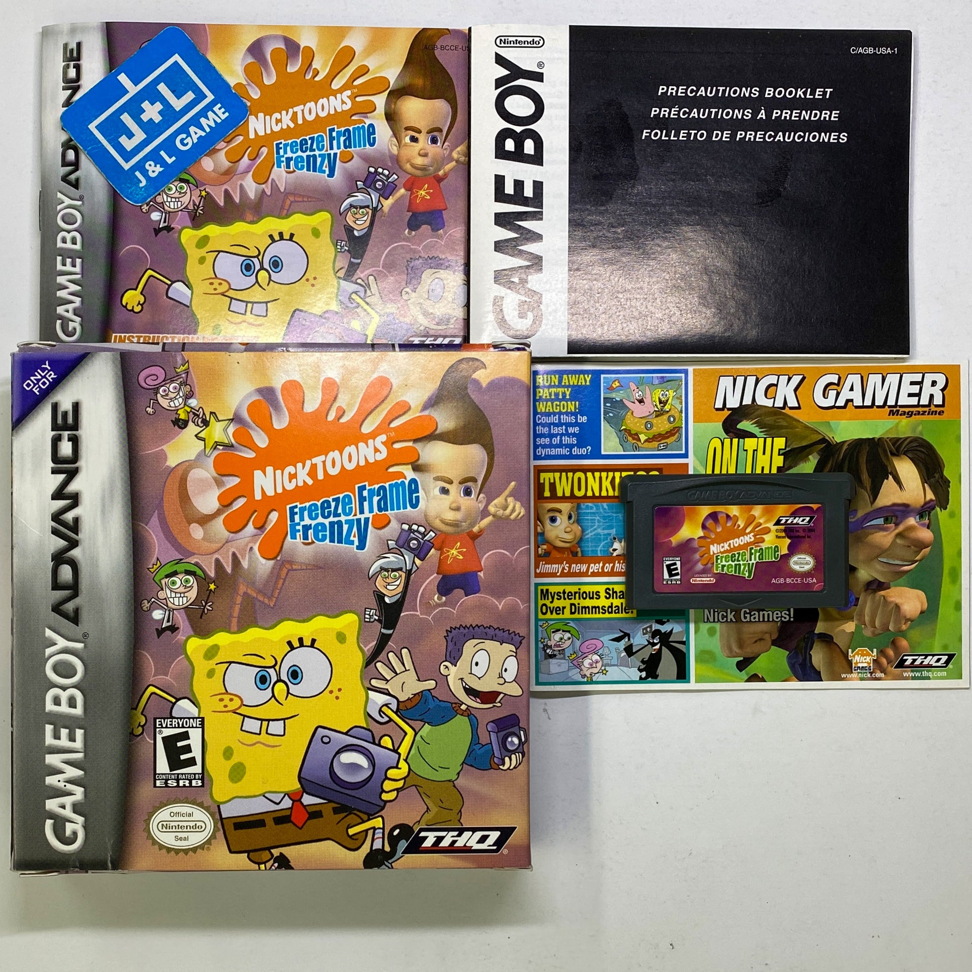 Nicktoons: Freeze Frame Frenzy - (GBA) Game Boy Advance [Pre-Owned] | J ...