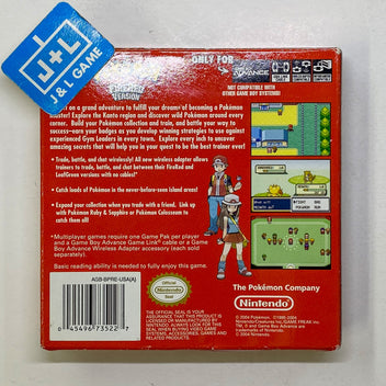 Pokemon FireRed Version - (GBA) Game Boy Advance [Pre-Owned] | J&L Game