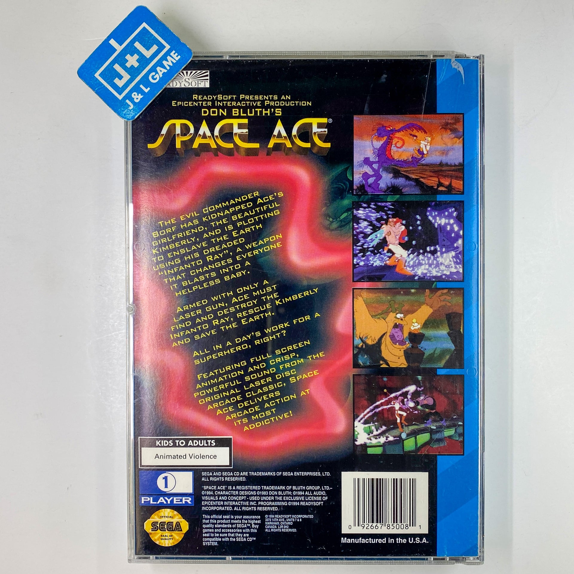 Space Ace - SEGA CD [Pre-Owned] | J&L Game