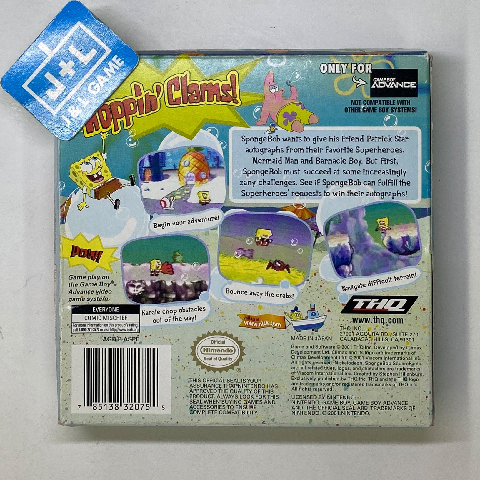 SpongeBob SquarePants: SuperSponge - (GBA) Game Boy Advance [Pre-Owned ...