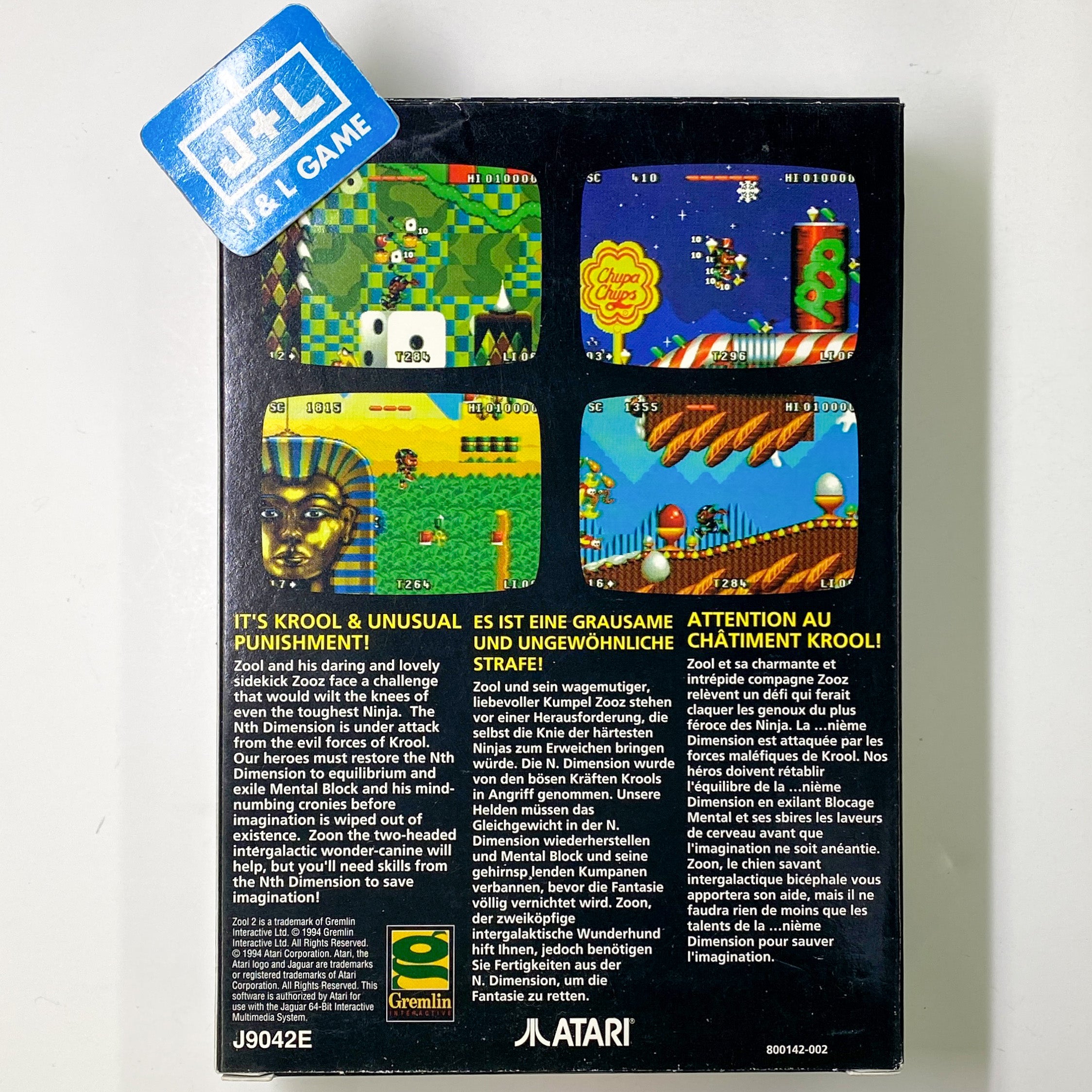 Zool 2 - Atari Jaguar [Pre-Owned] | J&L Game