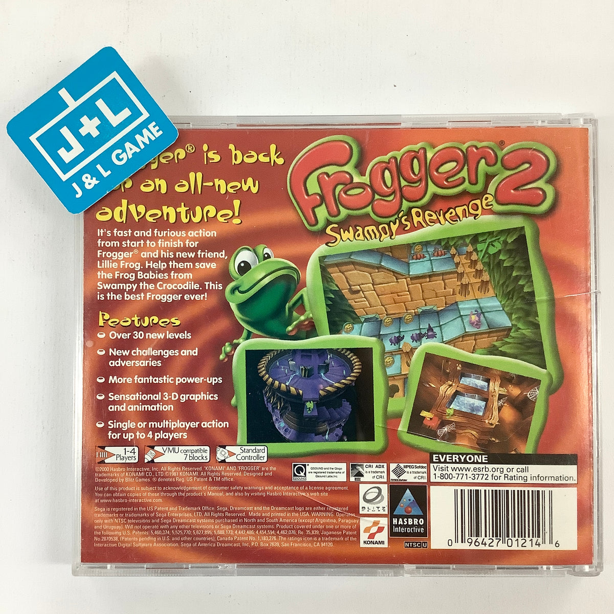 Frogger 2: Swampy's Revenge - (DC) SEGA Dreamcast [Pre-Owned] | J&L Game