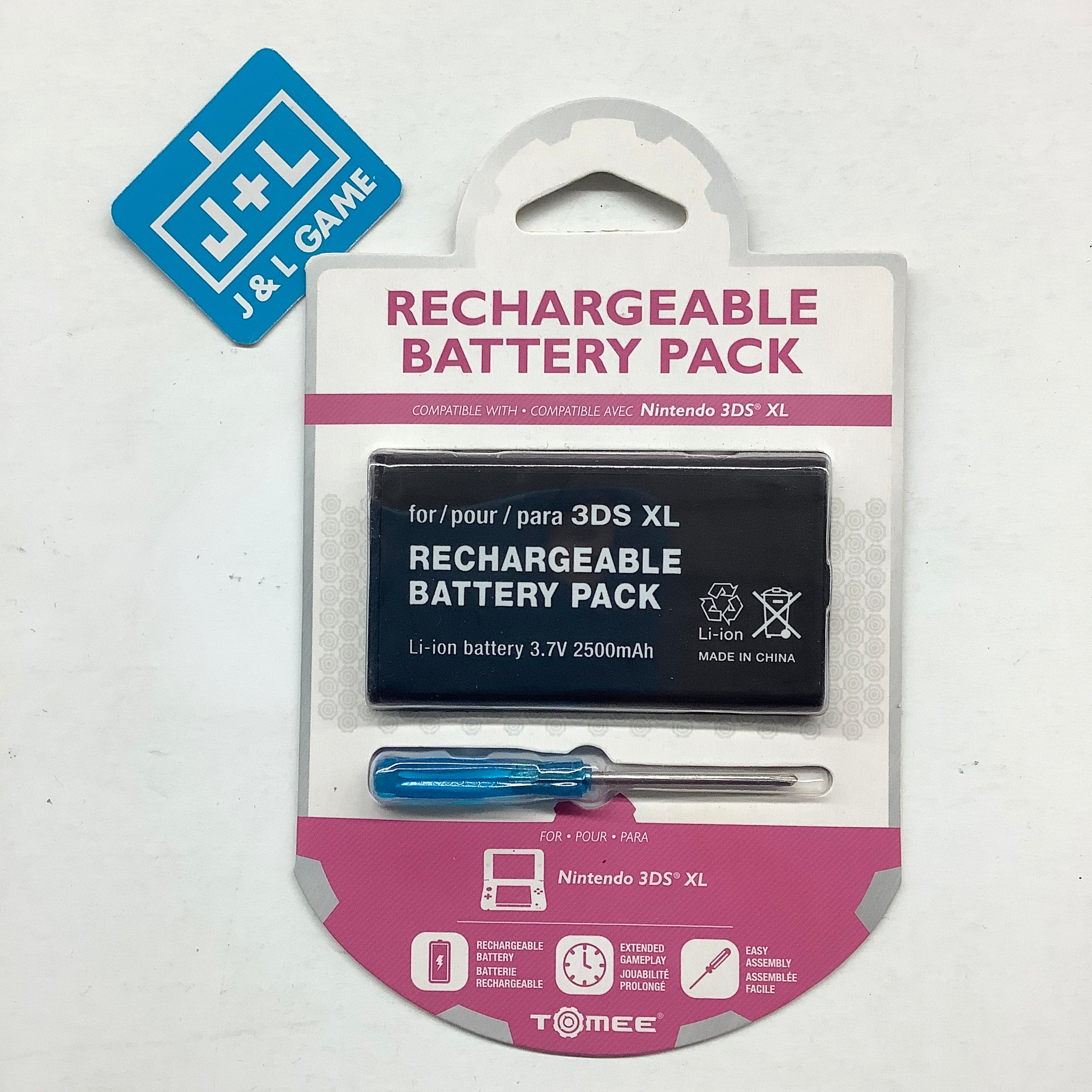Tomee Rechargeable Battery Pack - Nintendo 3DS | J&L Game