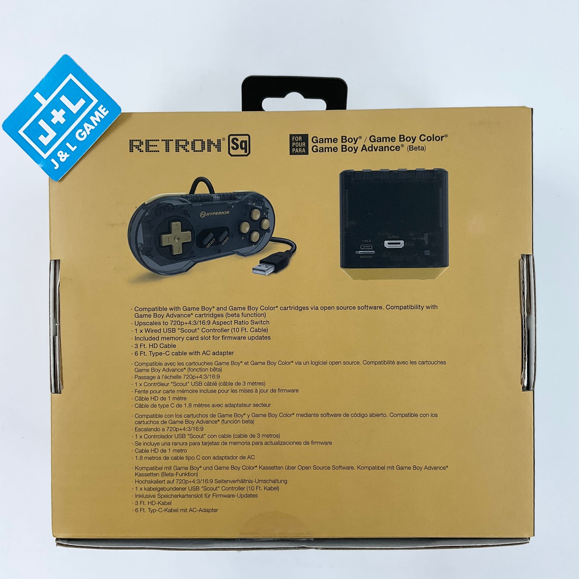 Hyperkin RetroN Sq: HD Gaming Console for Game Boy/Color/ Game Boy Adv ...