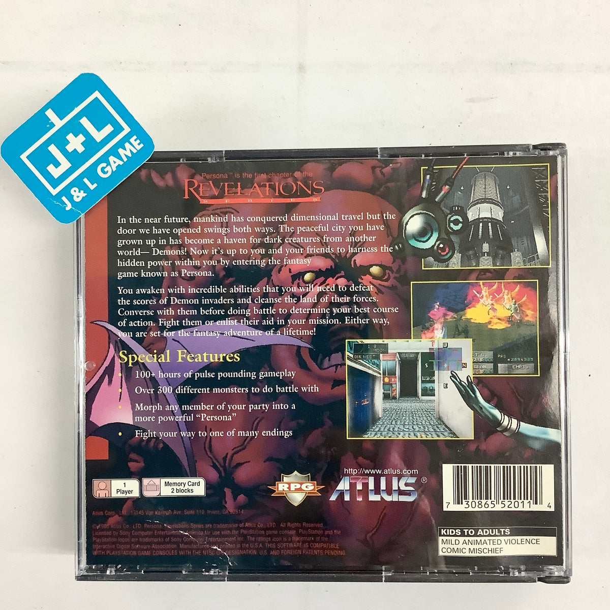 Persona - (PS1) PlayStation 1 [Pre-Owned] | J&L Game