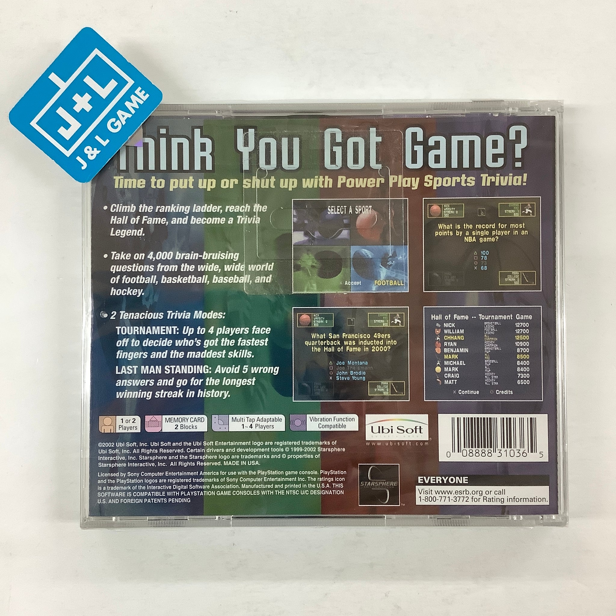 Power Play: Sports Trivia - (PS1) PlayStation 1 – J&L Video Games New ...