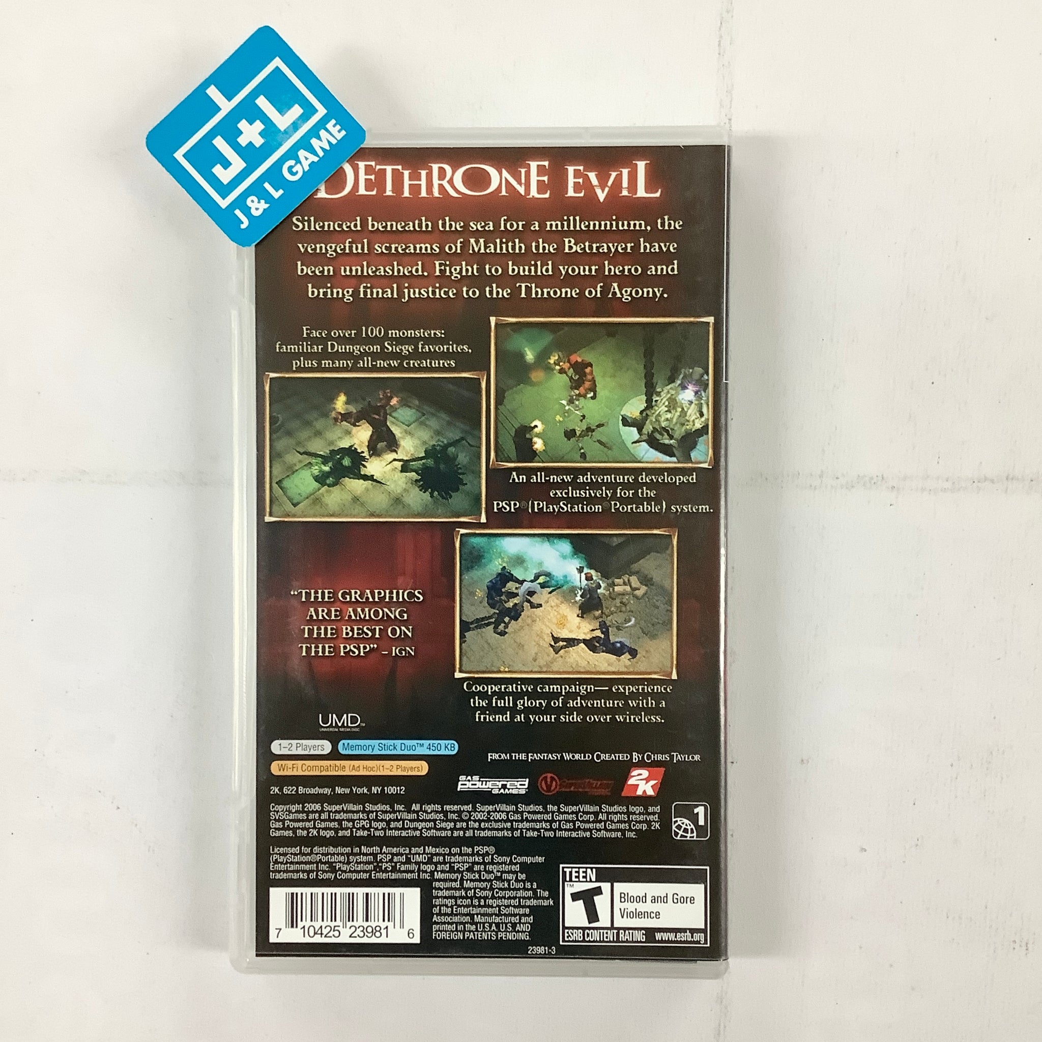 Dungeon Siege: Throne of Agony - Sony PSP [Pre-Owned] – J&L Video Games ...