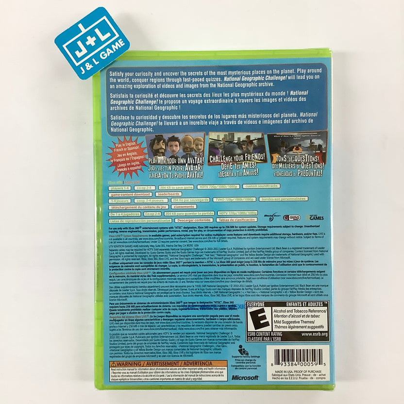 National Geographic Challenge! - Xbox 360 | J&L Game