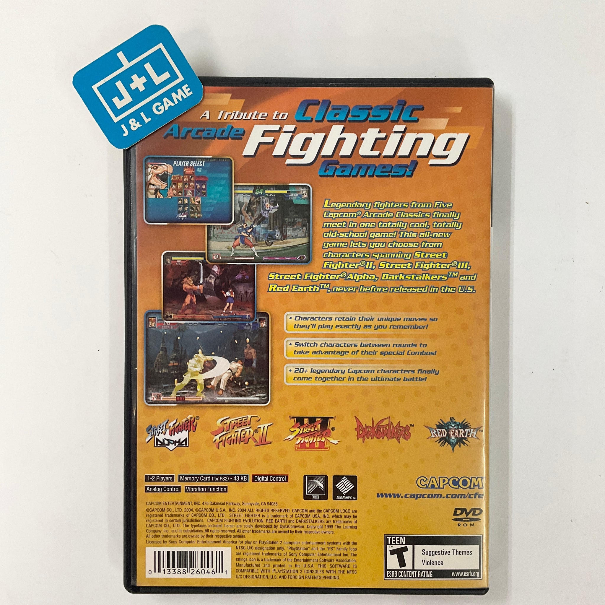 Capcom Fighting Evolution - (PS2) PlayStation 2 [Pre-Owned] – J&L Video ...