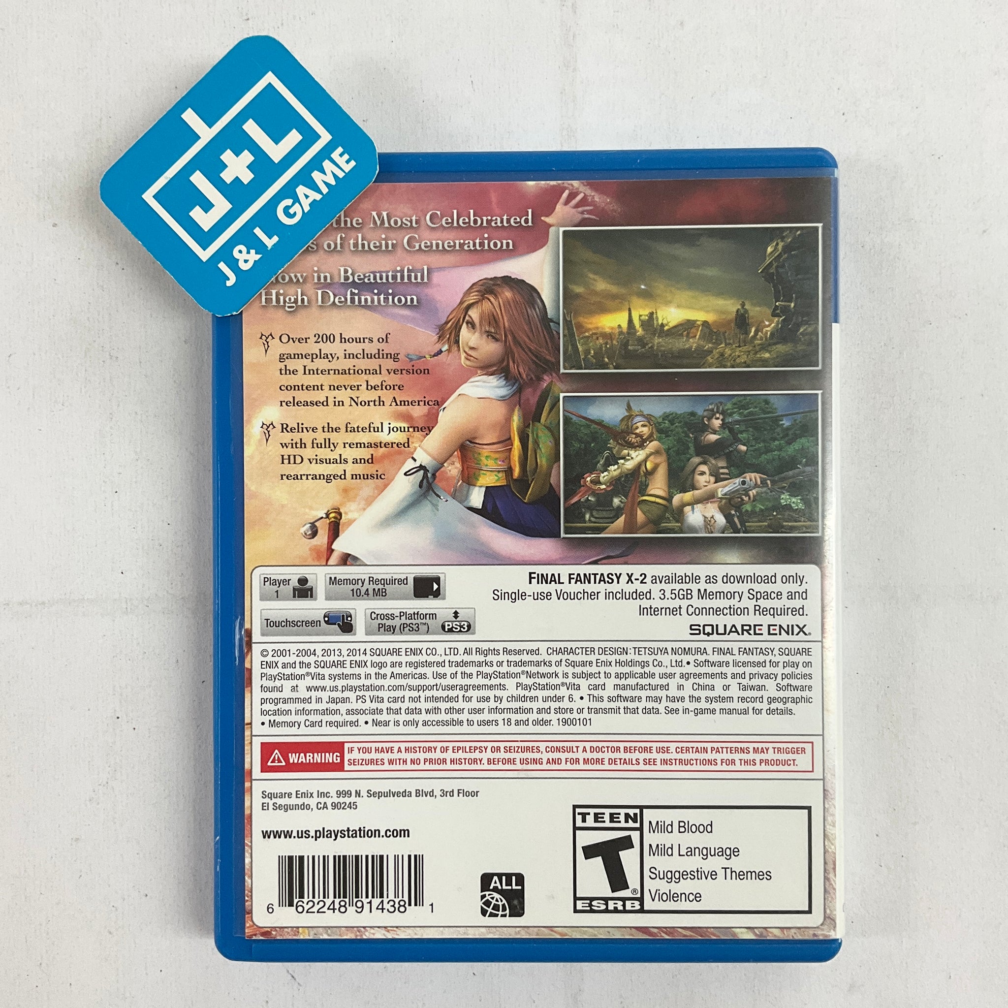 Final Fantasy X / X-2 HD Remaster (with Art Cards) - (PSV) PlayStation – J&L Video Games New ...