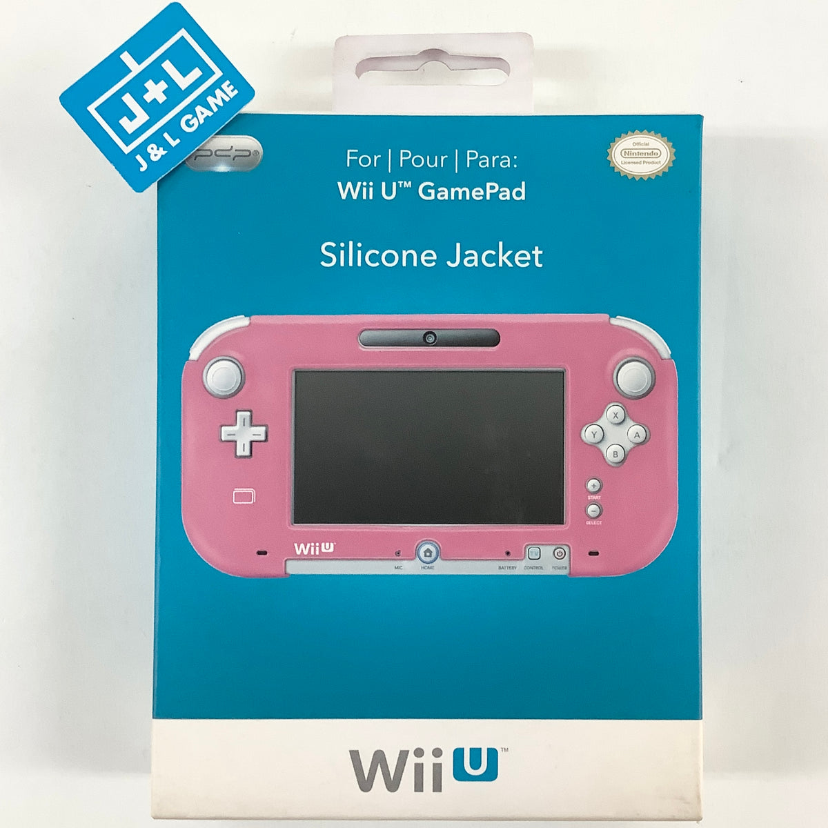 PDP Wii U Gamepad Silicone Jacket (Pink) - Nintendo Wii U | J&L Game