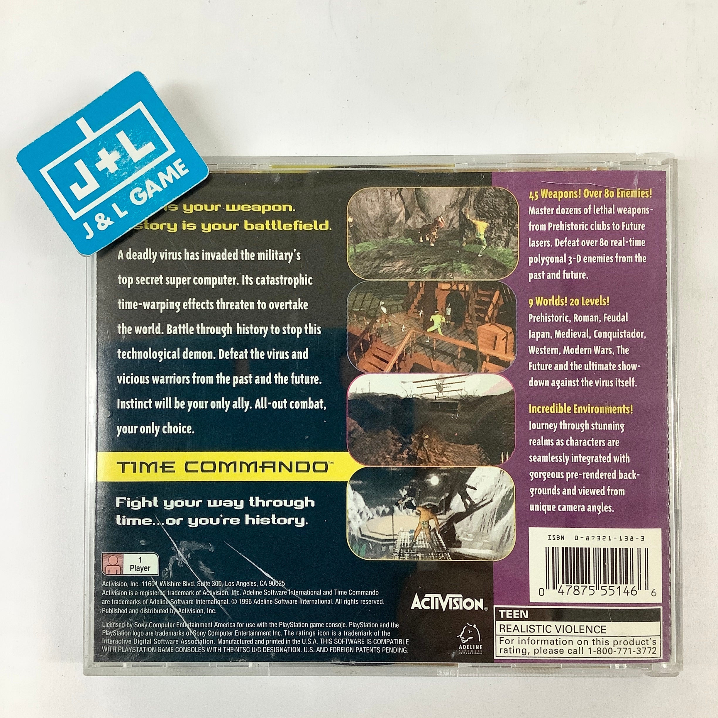 Time Commando - (PS1) PlayStation 1 [Pre-Owned] | J&L Game