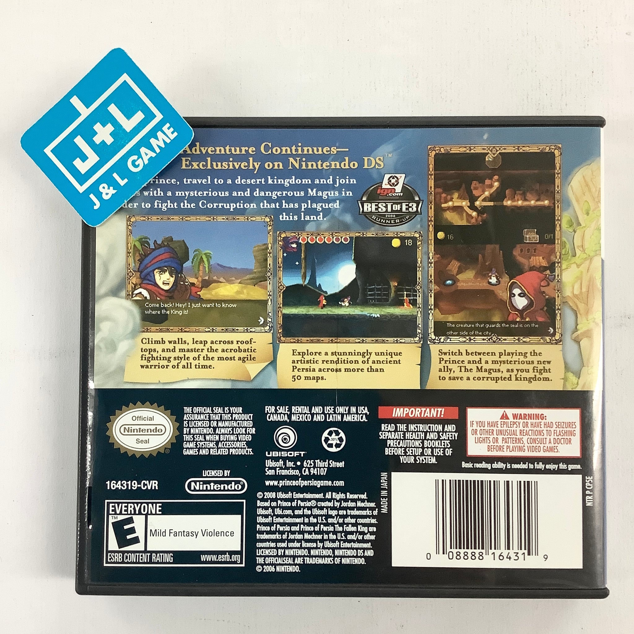 Prince of Persia: The Fallen King - (NDS) Nintendo DS [Pre-Owned] – J&L ...