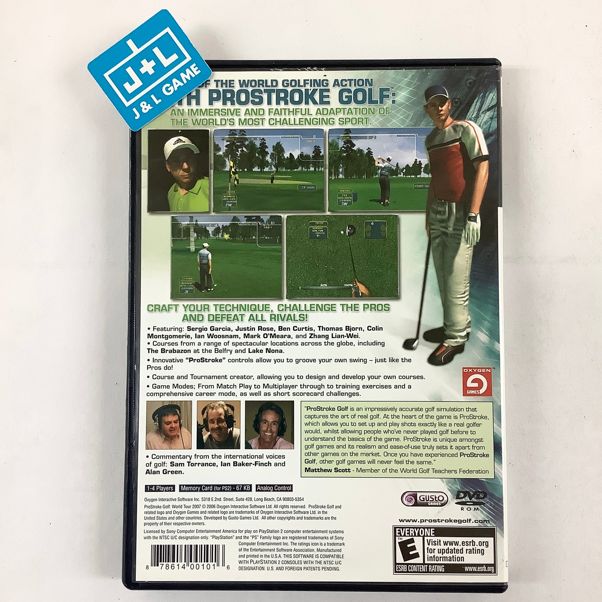 ProStroke Golf - World Tour 2007 - (PS2) PlayStation 2 [Pre-Owned] – J ...