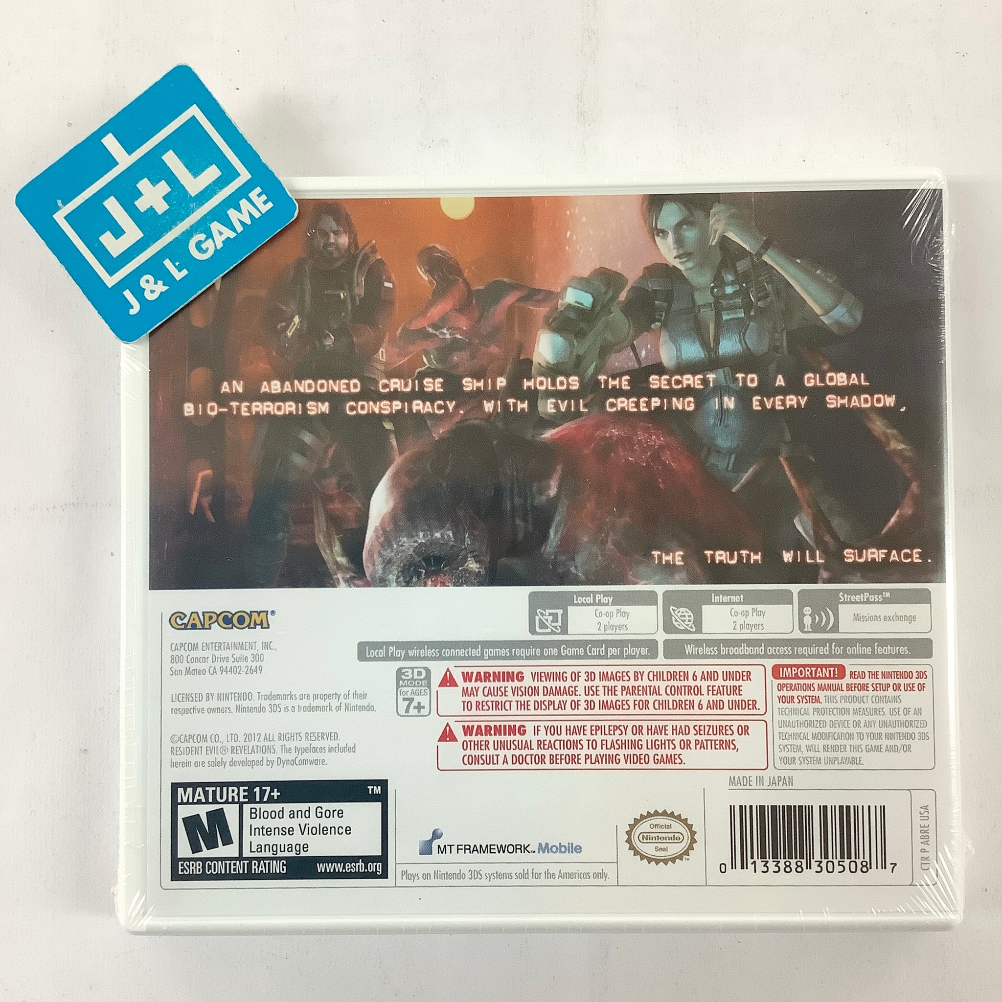 Resident Evil Revelations - Nintendo 3DS – J&L Video Games New York City