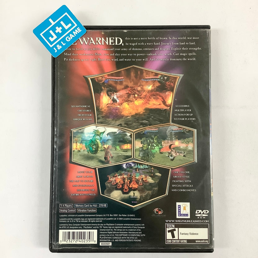 Wrath Unleashed - (PS2) PlayStation 2 [Pre-Owned] | J&L Game