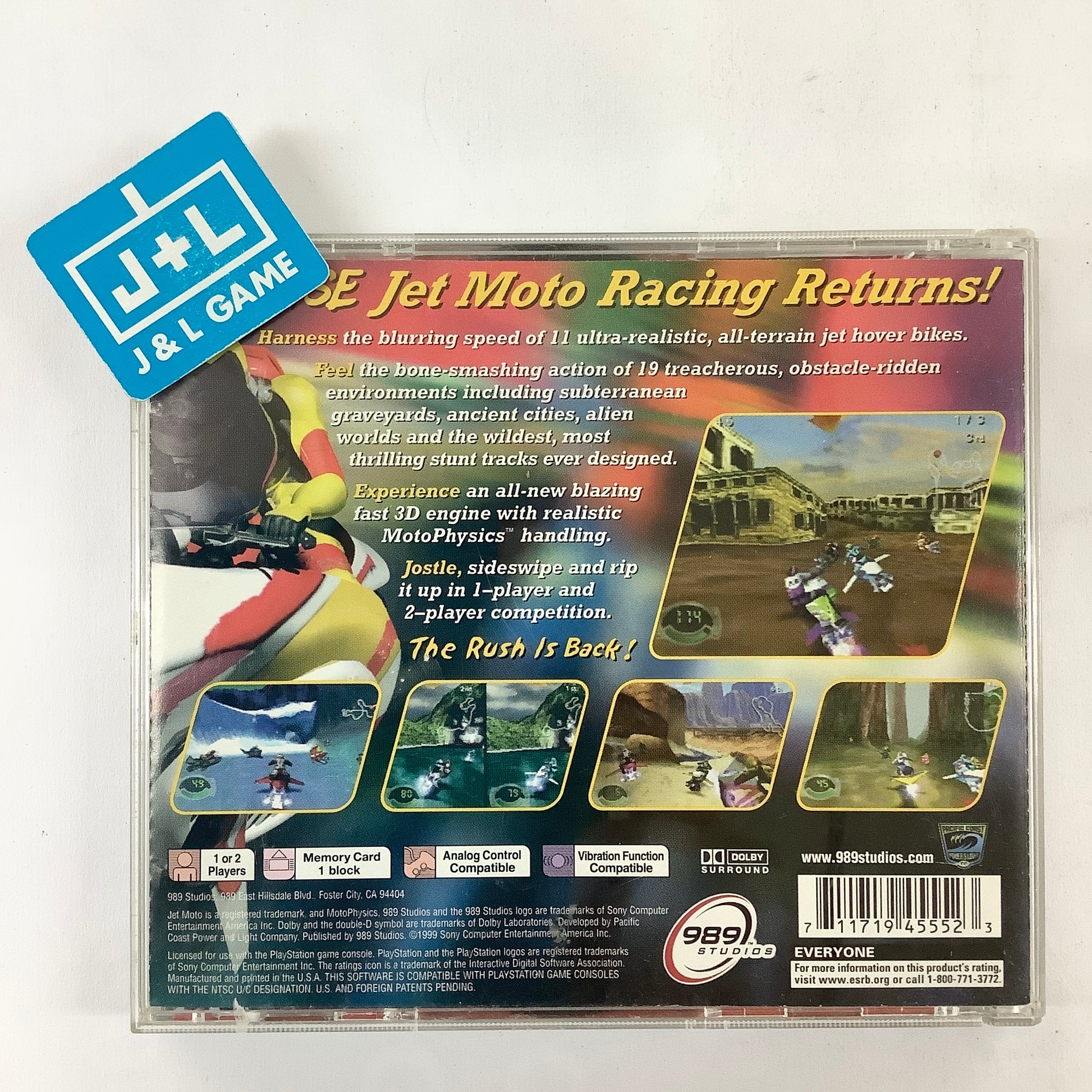 Jet Moto 3 - (PS1) PlayStation 1 [Pre-Owned] – J&L Video Games New York ...