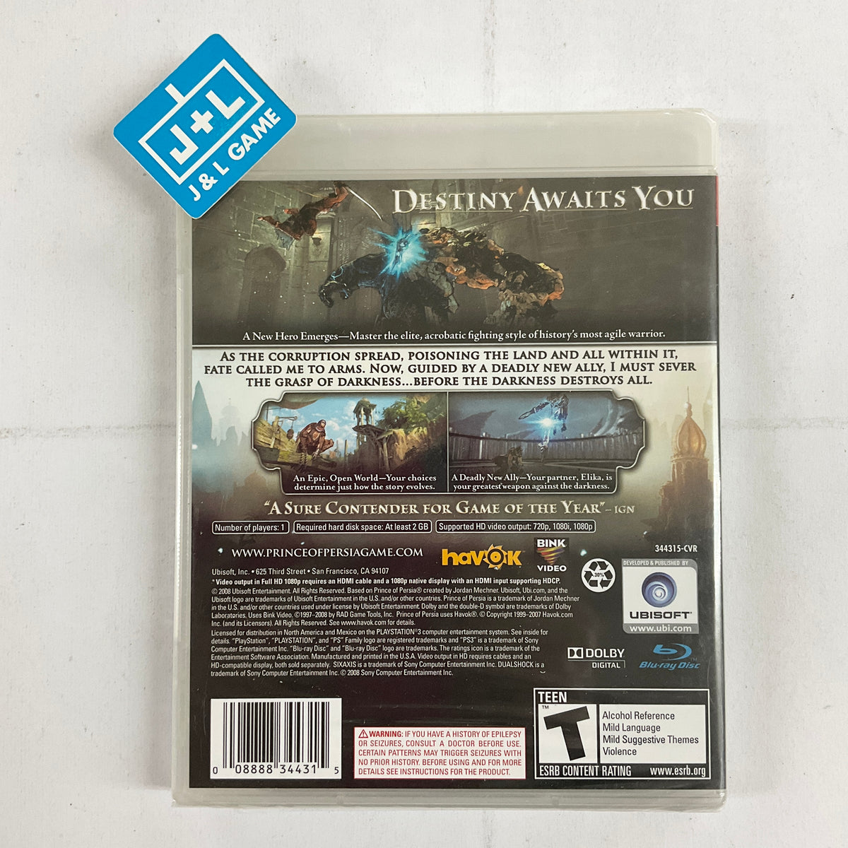 Prince of Persia - (PS3) PlayStation 3 | J&L Game