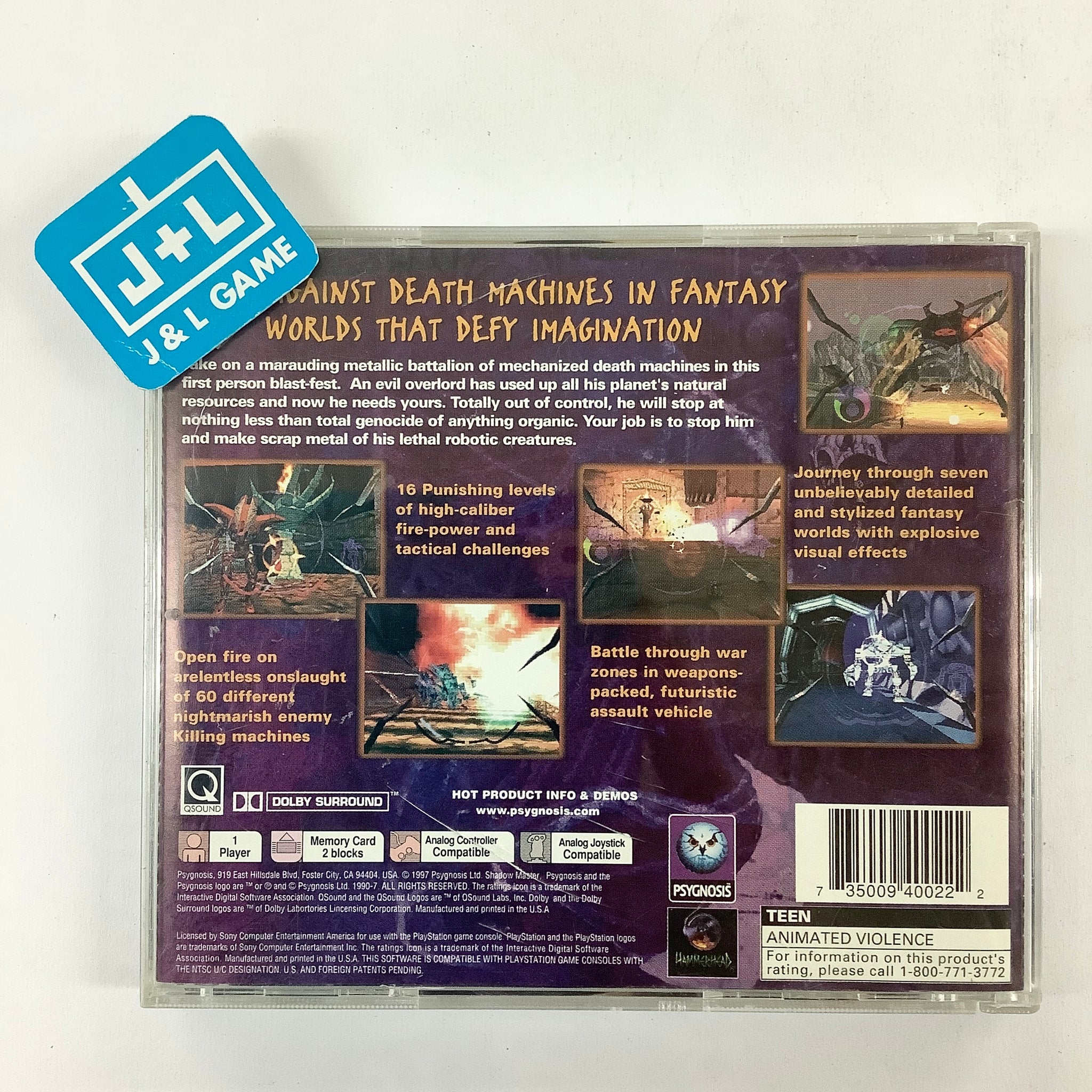 Shadow Master - (PS1) PlayStation 1 [Pre-Owned] – J&L Video Games New ...