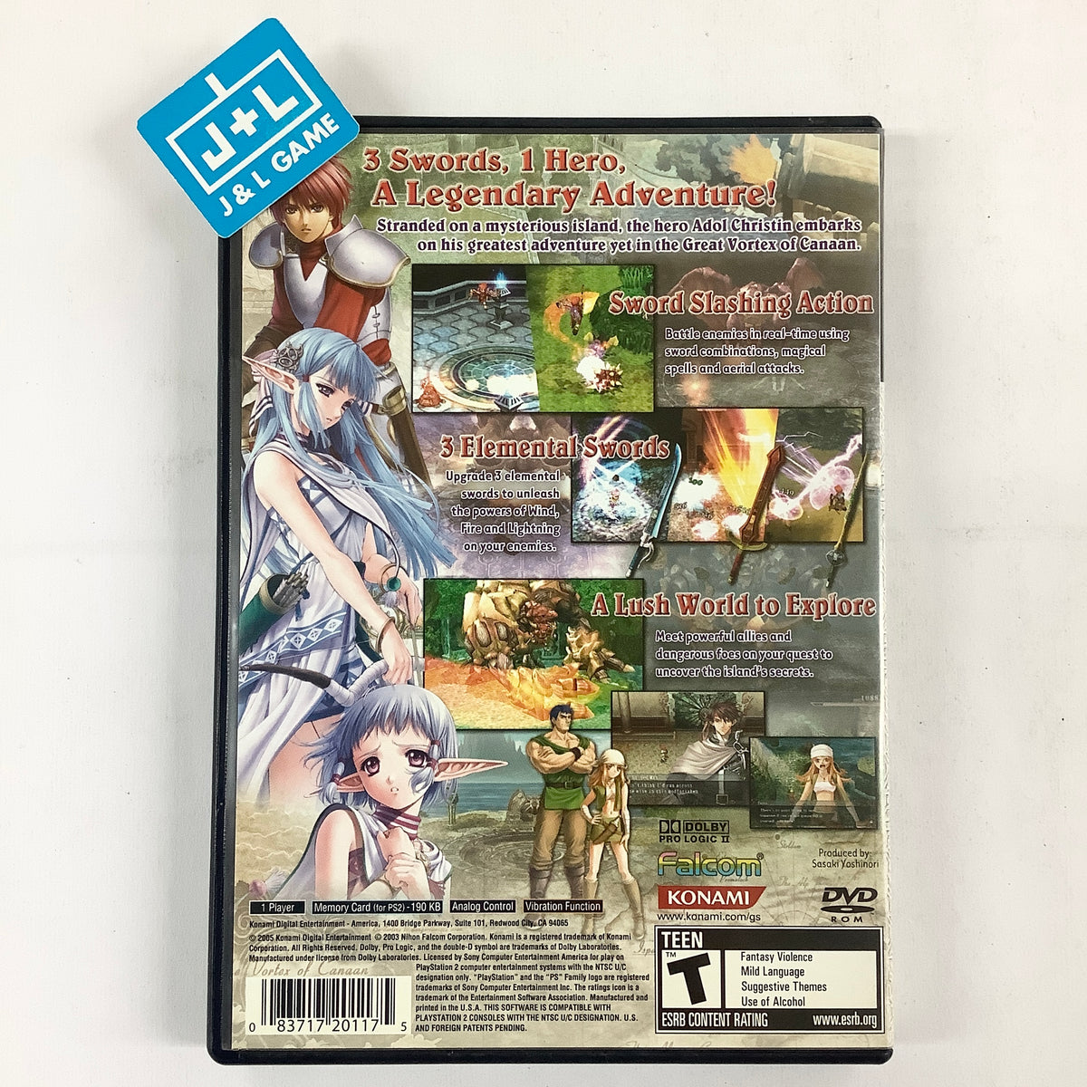 Ys: The Ark of Napishtim - (PS2) PlayStation 2 [Pre-Owned] | J&L Game