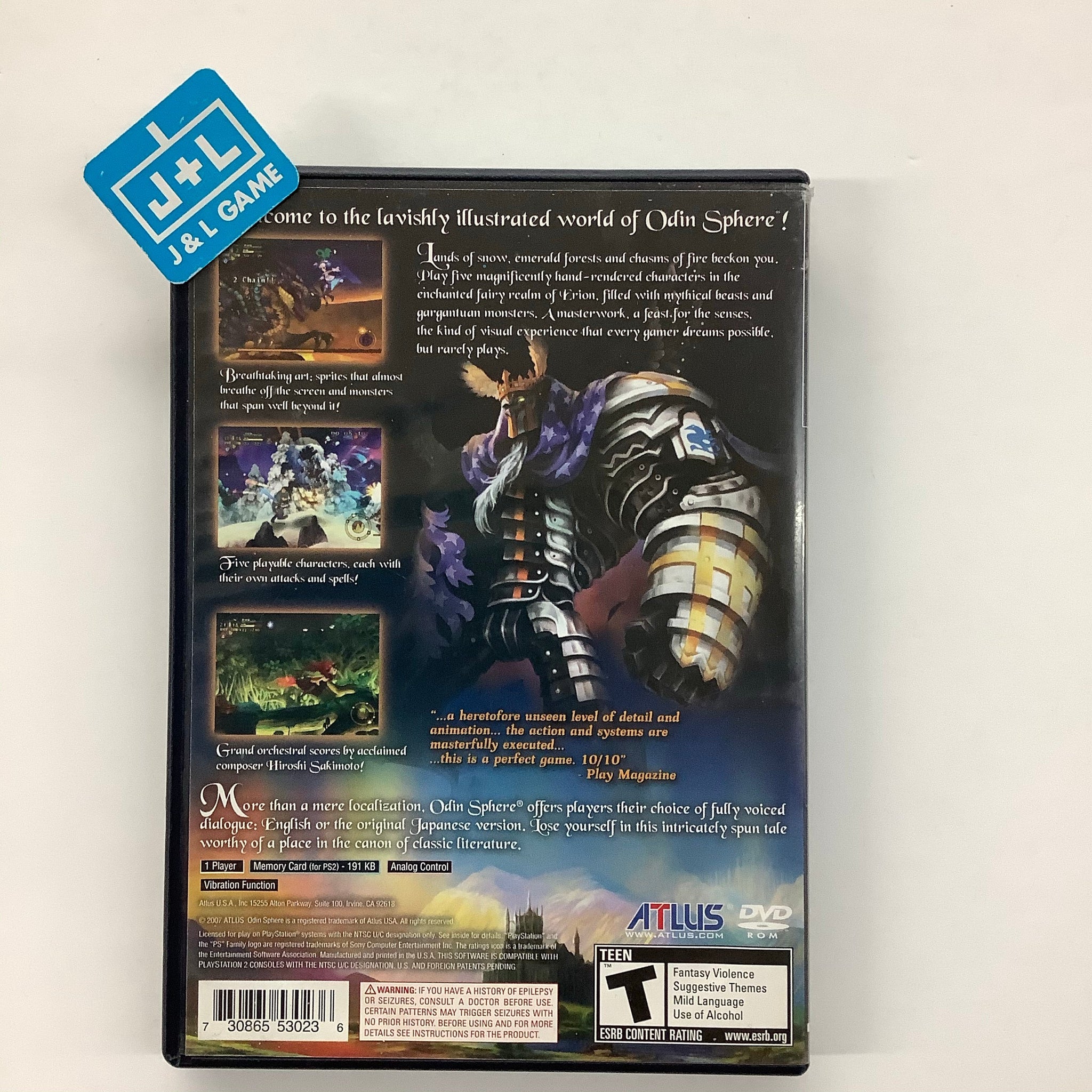 Odin Sphere - (PS2) PlayStation 2 [Pre-Owned] – J&L Video Games New ...