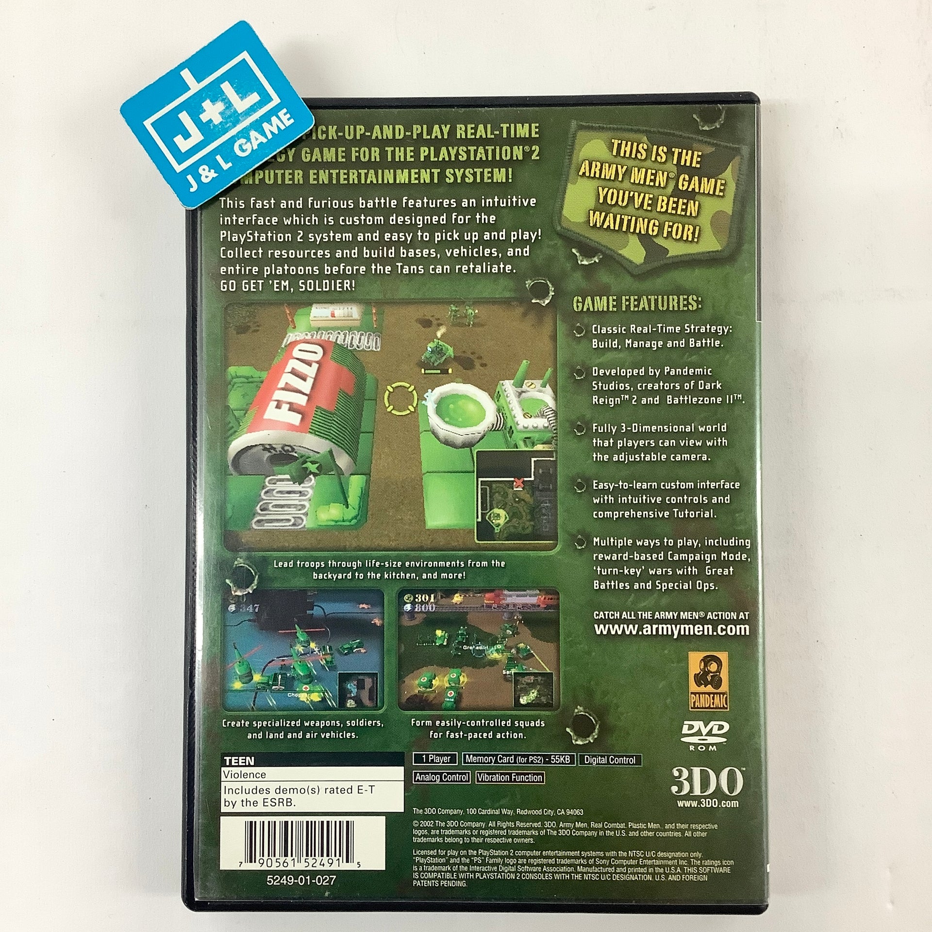 Army Men: RTS - (PS2) PlayStation 2 [Pre-Owned] | J&L Game