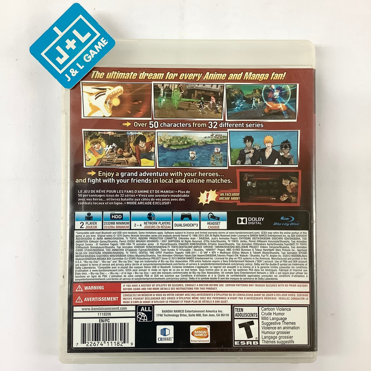J-Stars Victory Vs+ - (PS3) PlayStation 3 [Pre-Owned] | J&L Game