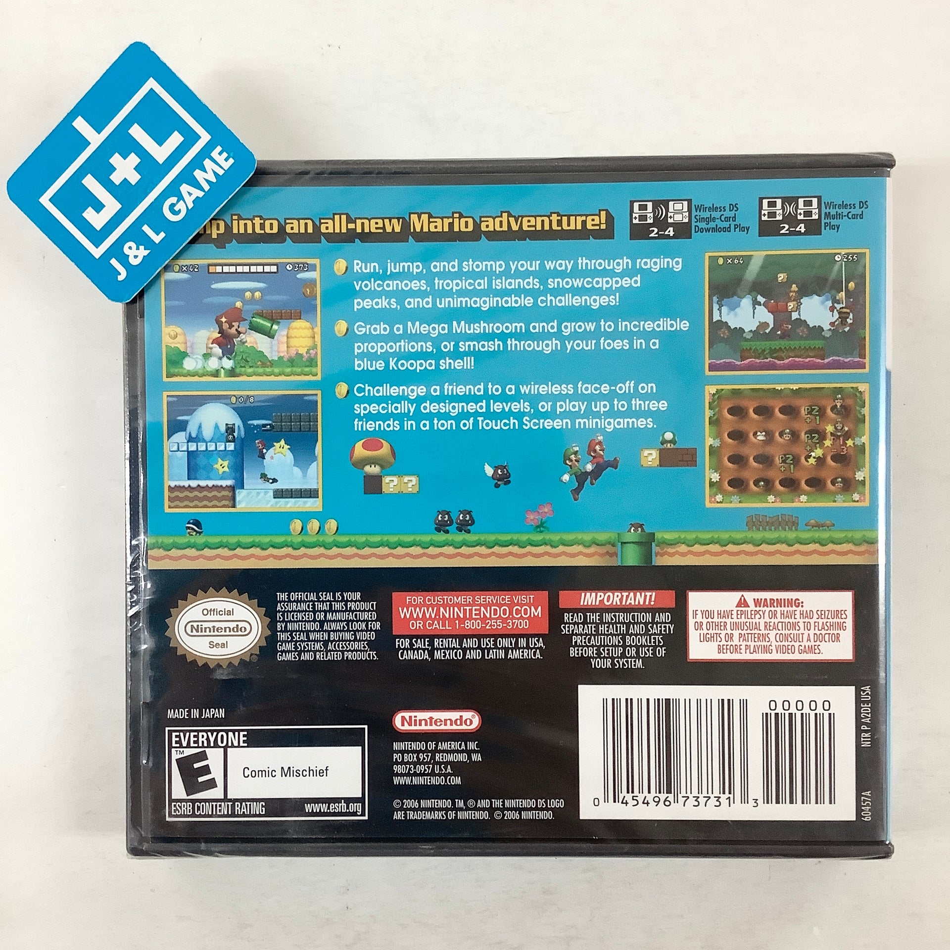New Super Mario Bros. - (NDS) Nintendo DS | J&L Game