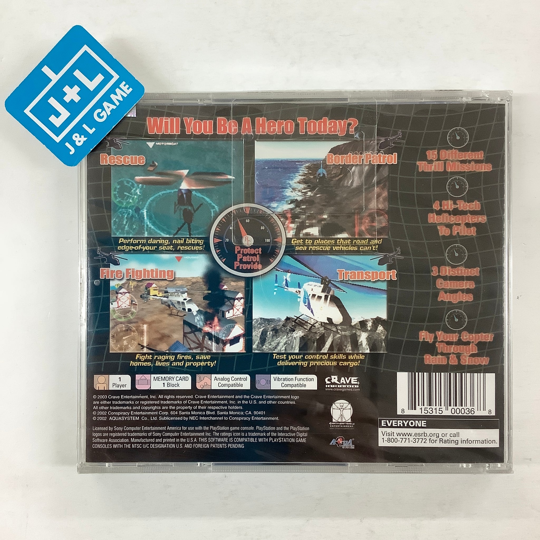 Rescue Copter - (PS1) PlayStation 1 – J&L Video Games New York City